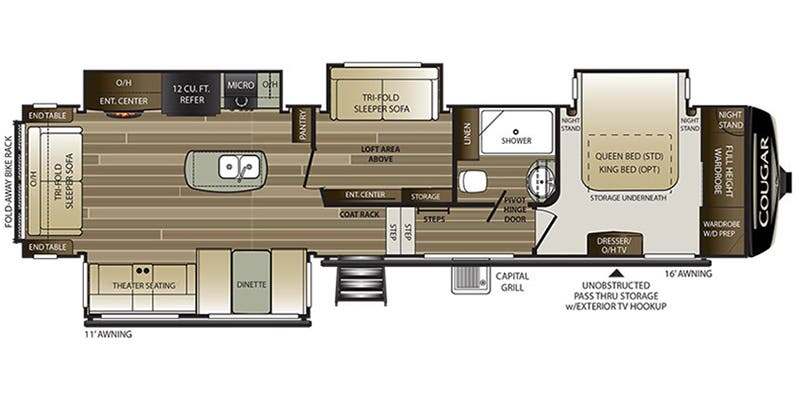 2019 Keystone Cougar Travel Trailer Floor Plans | Viewfloor.co